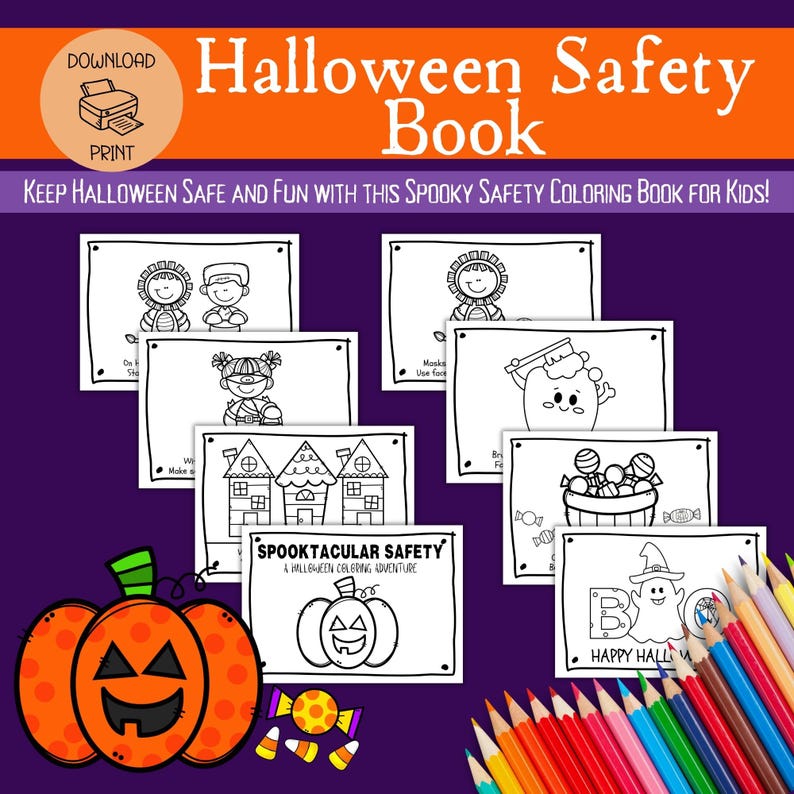 Halloween Safety, Halloween Printables, Halloween Coloring Pages ...