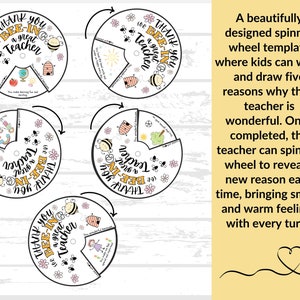 Teacher Appreciation Printable, Spinner Wheel, Teacher Appreciation ...