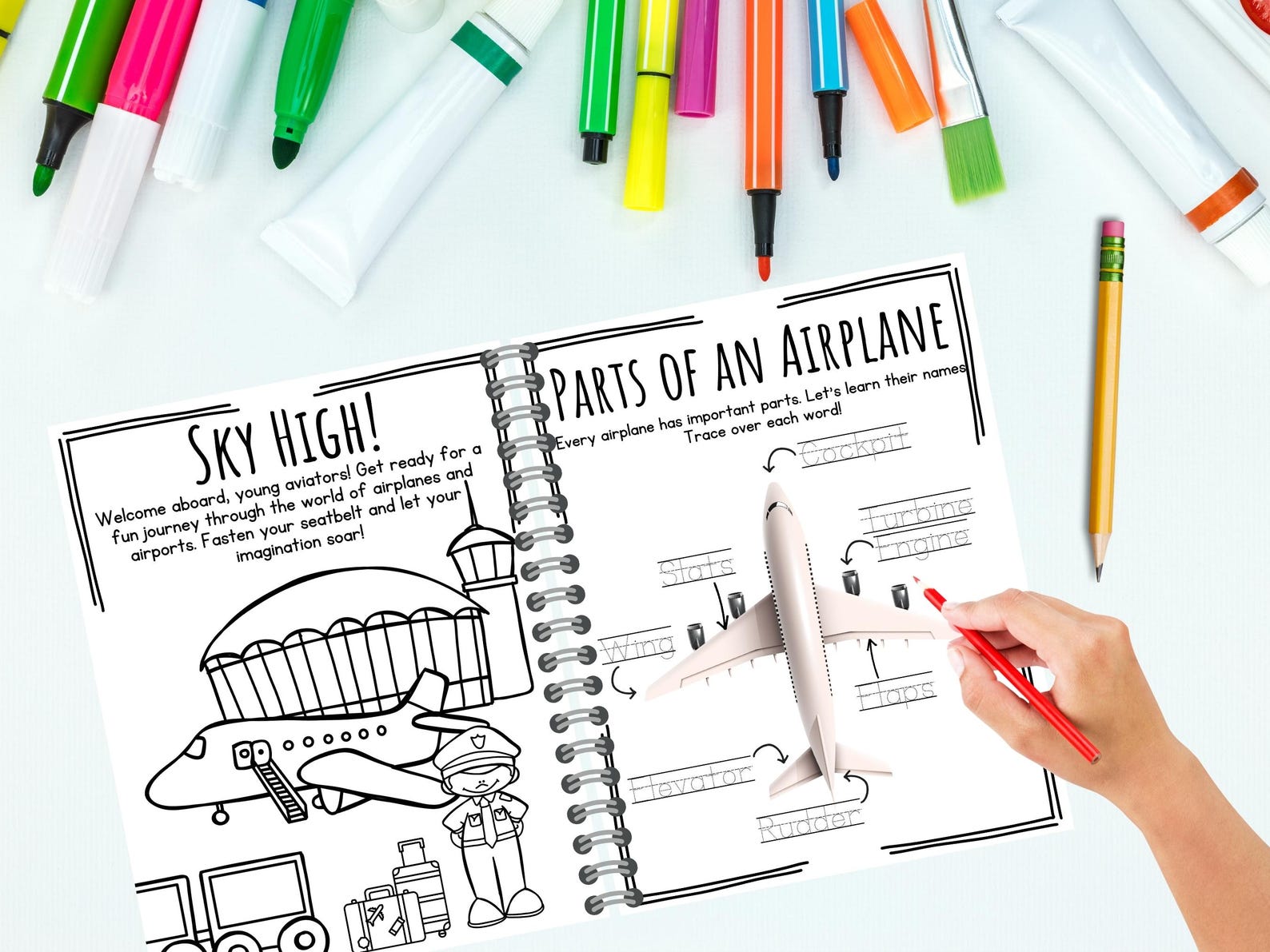 Airplane Activities for Kids, Airplane Activity Bundle, Airport Social ...
