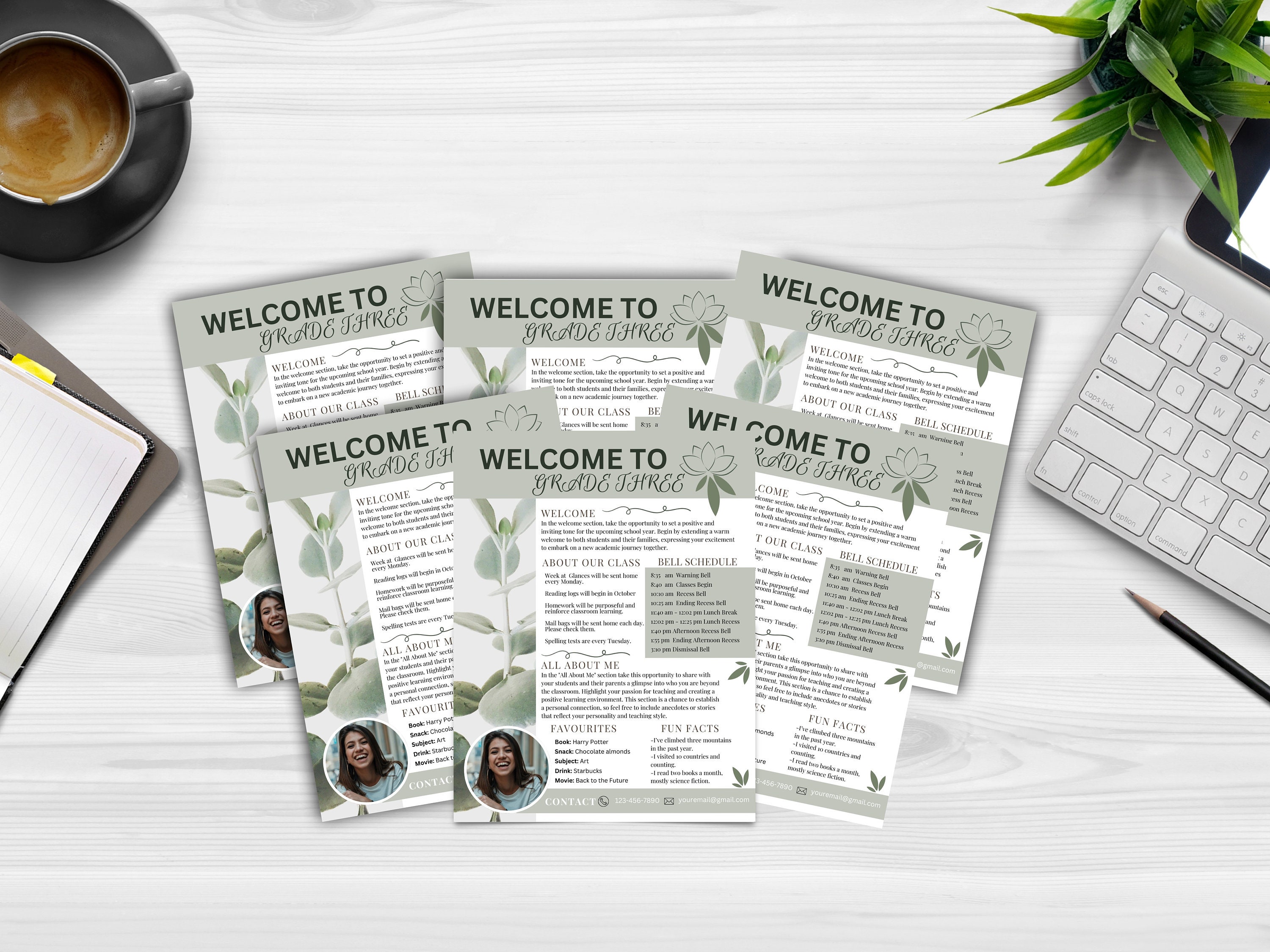 Class Snapshot One Page Meet the Teacher and Class Overview, Teacher ...