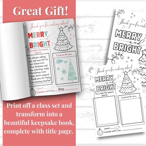 Printable Thank You for Making School Merry and Bright, Teacher ...