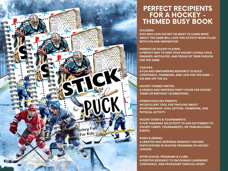 Ultimate Hockey Activity Bundle for Kids, Activity Pack, Travel ...