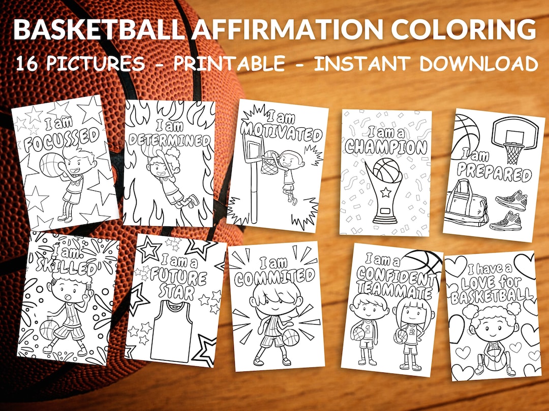 Basketball Positive Affirmation Cards, Kids Affirmation Cards, Positive ...