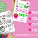 PRINTABLE You're the Berry Best Coloring Teacher Card, Thank You ...