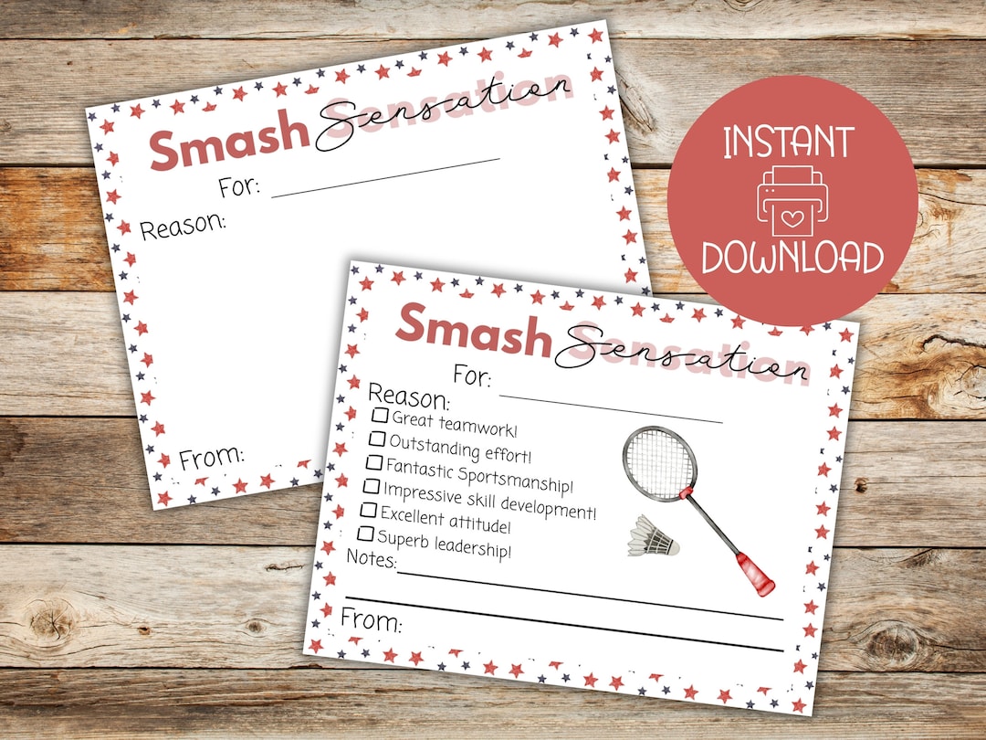 Badminton Player of the Game, Compliment Cards, Coach Communication ...