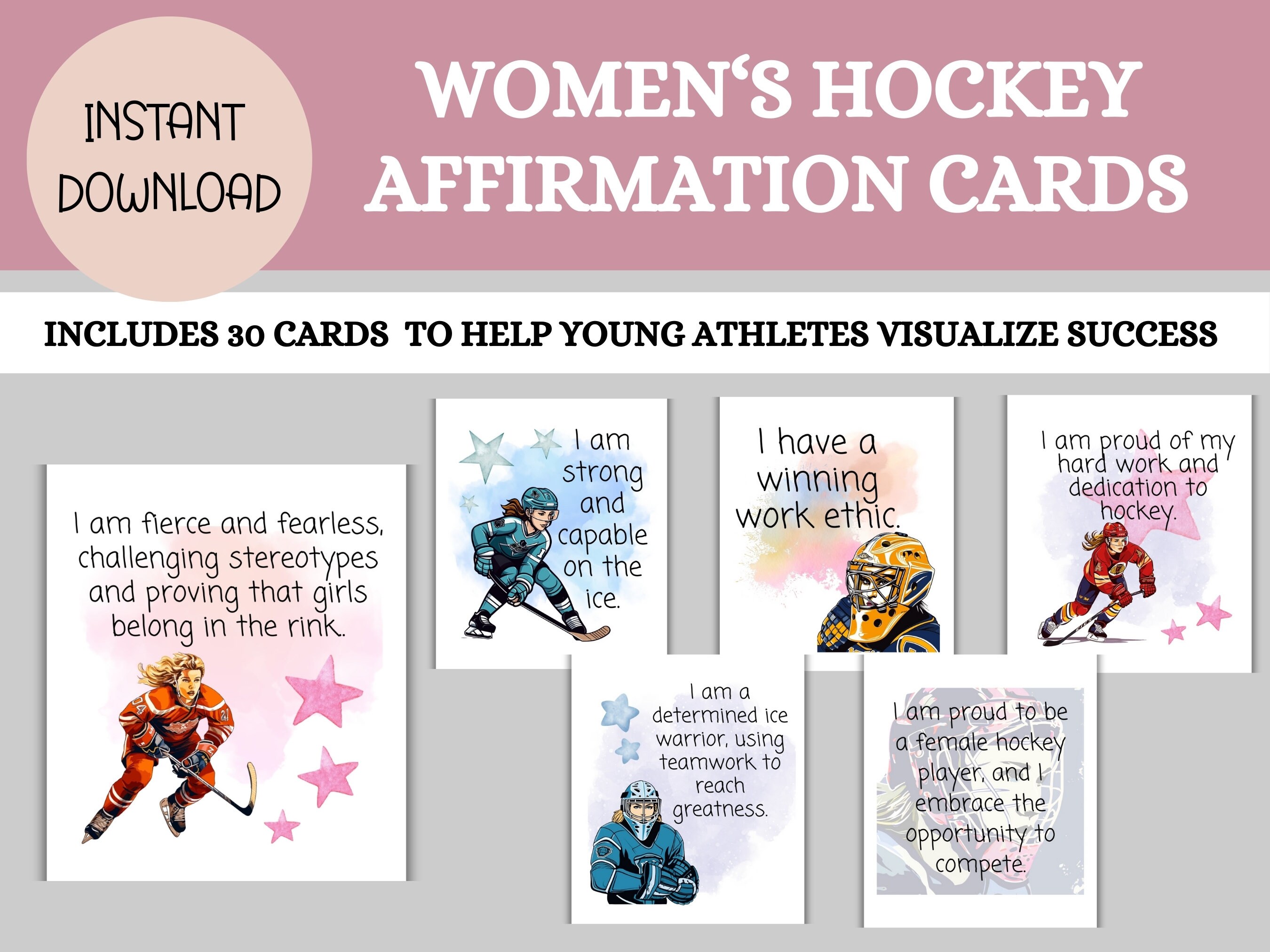 30 Printable Positive Affirmation Cards for Kids, Self Esteem ...