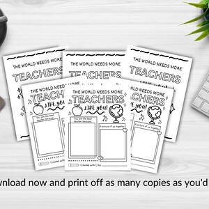 Teacher Appreciation Printable, Teacher Appreciation Week Gift, Thank ...