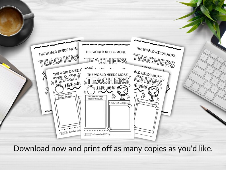 Teacher Appreciation Printable, Teacher Appreciation Week Gift, Thank ...