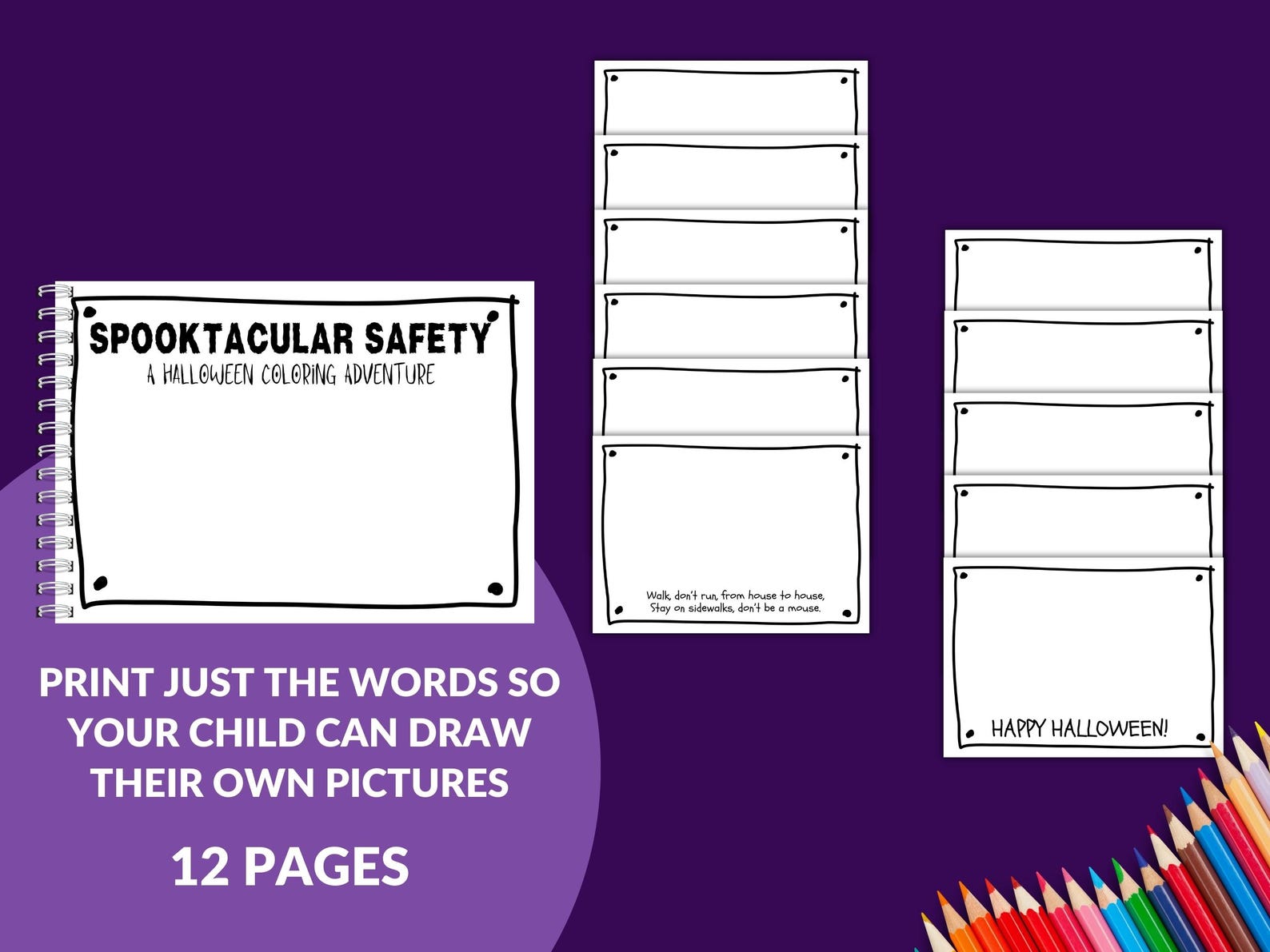 Halloween Safety, Halloween Printables, Halloween Coloring Pages ...