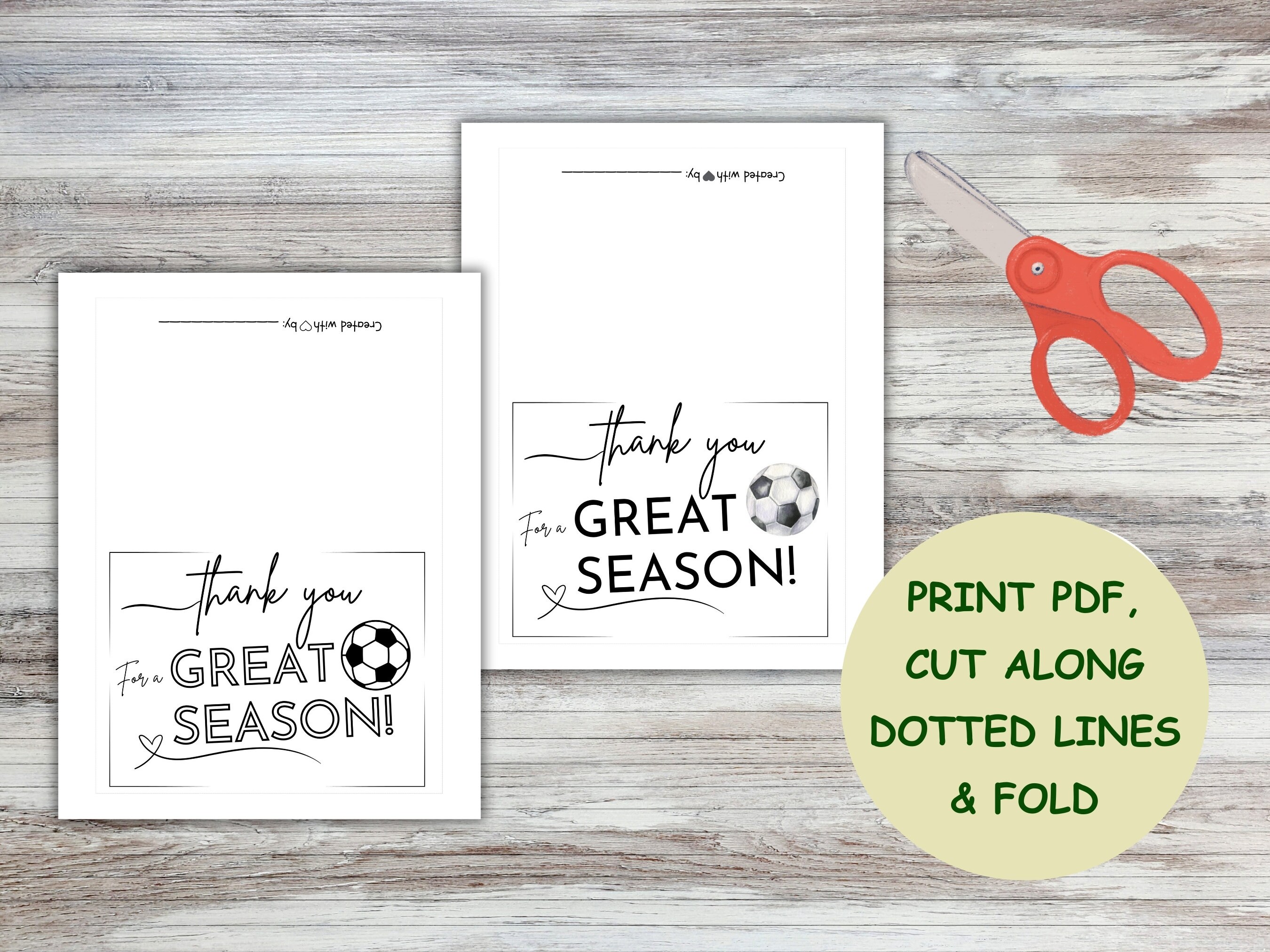 PRINTABLE Soccer Card, Coloring Coach Card, Thank You Coach, Coach ...