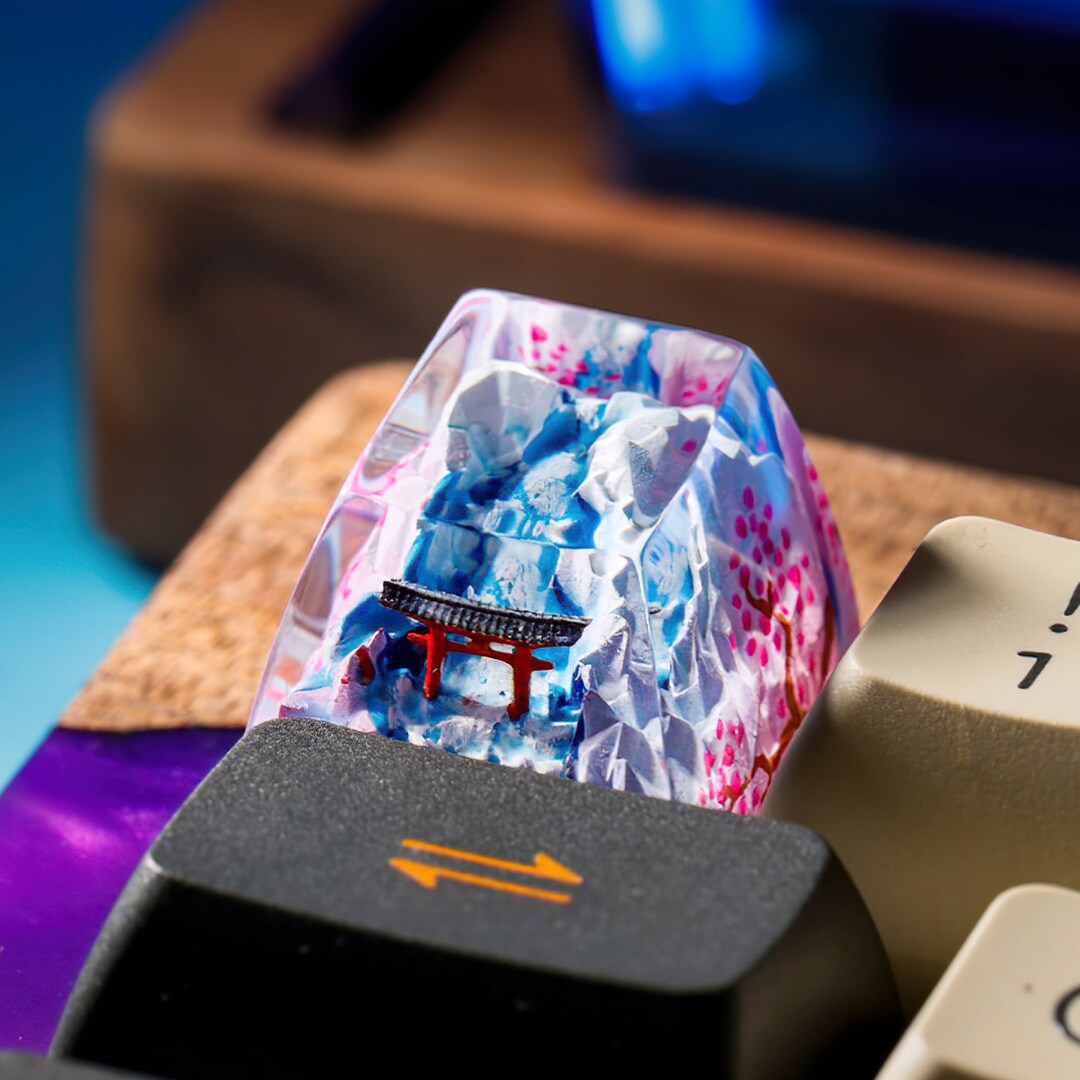 Sakura Torii Gate Keycap Cherry Blossom Artisan Design - Etsy