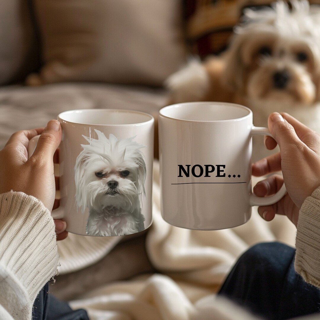 Maltese Grump Mug, Maltese, Maltese Mug, Maltese Mom, Mugs for Grandma ...