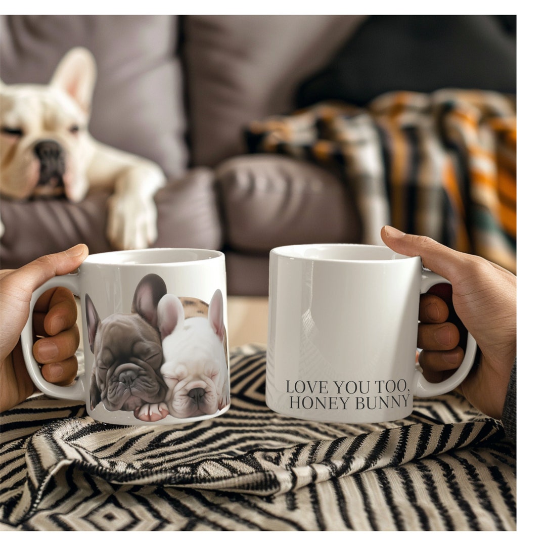 Frenchie Love Mug, French Bulldog, French Bulldog Mug, French Bulldog ...