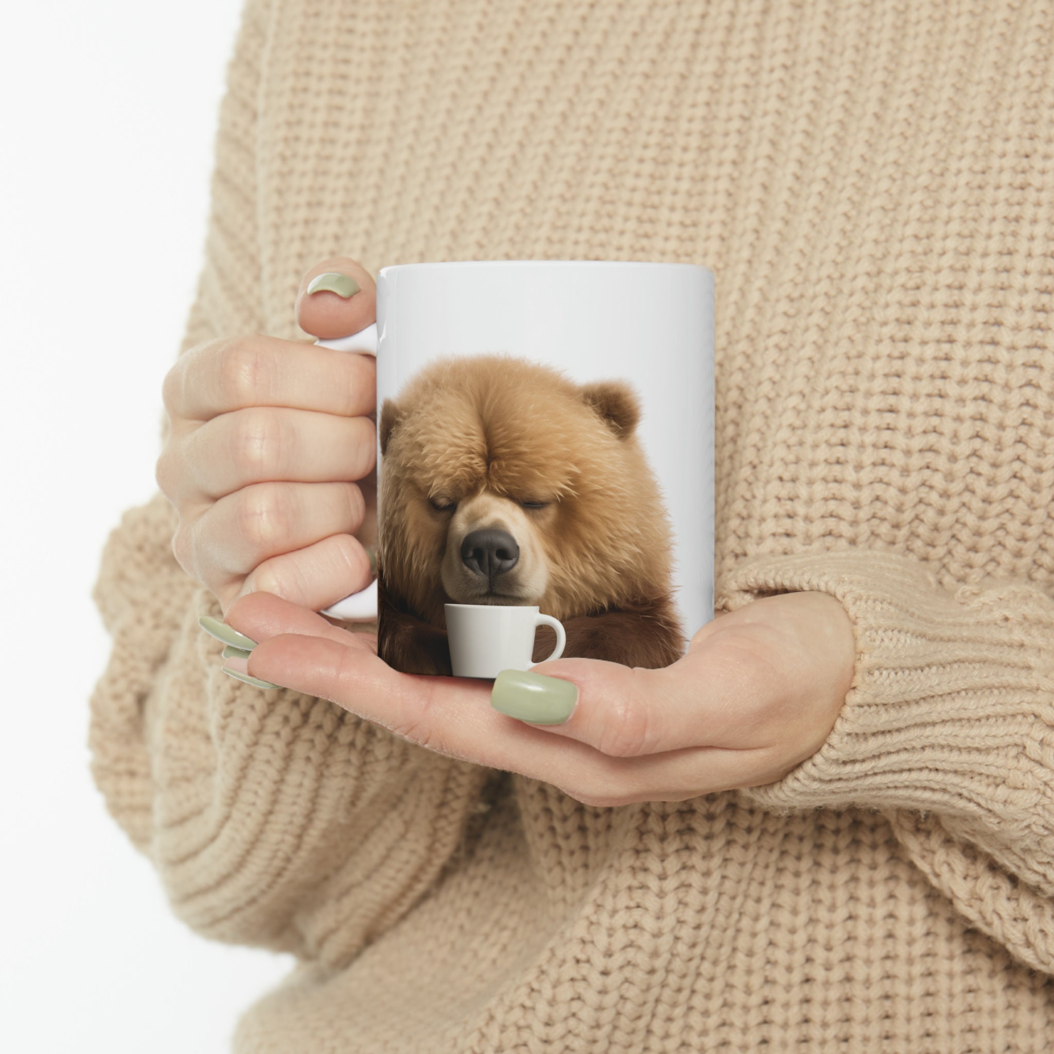 Doin' the Bear Minimum, Bear Mug, Funny Bear Mugs, Gift for Grandma ...