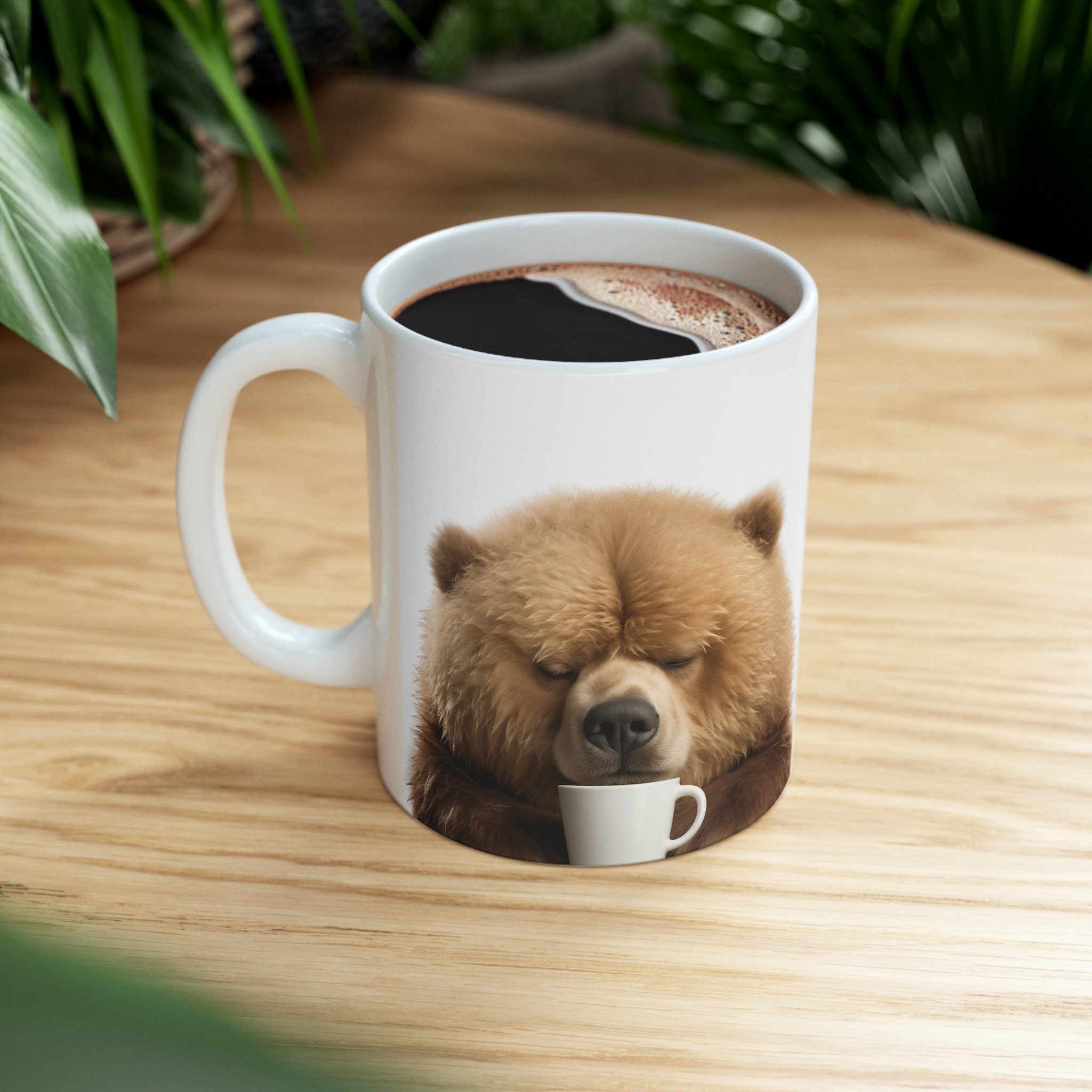 Doin' the Bear Minimum, Bear Mug, Funny Bear Mugs, Gift for Grandma ...