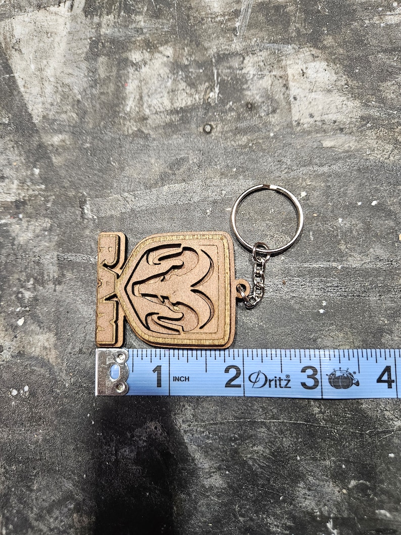 Laser Cut Dodge Ram Keychain - Etsy