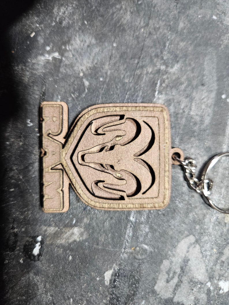 Laser Cut Dodge Ram Keychain - Etsy