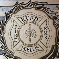 29x14.75 Custom Laser Cut Firefighter Flag - Etsy