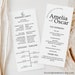Simple Wedding Program Templatemodern Monogram Design elegant Wedding ...