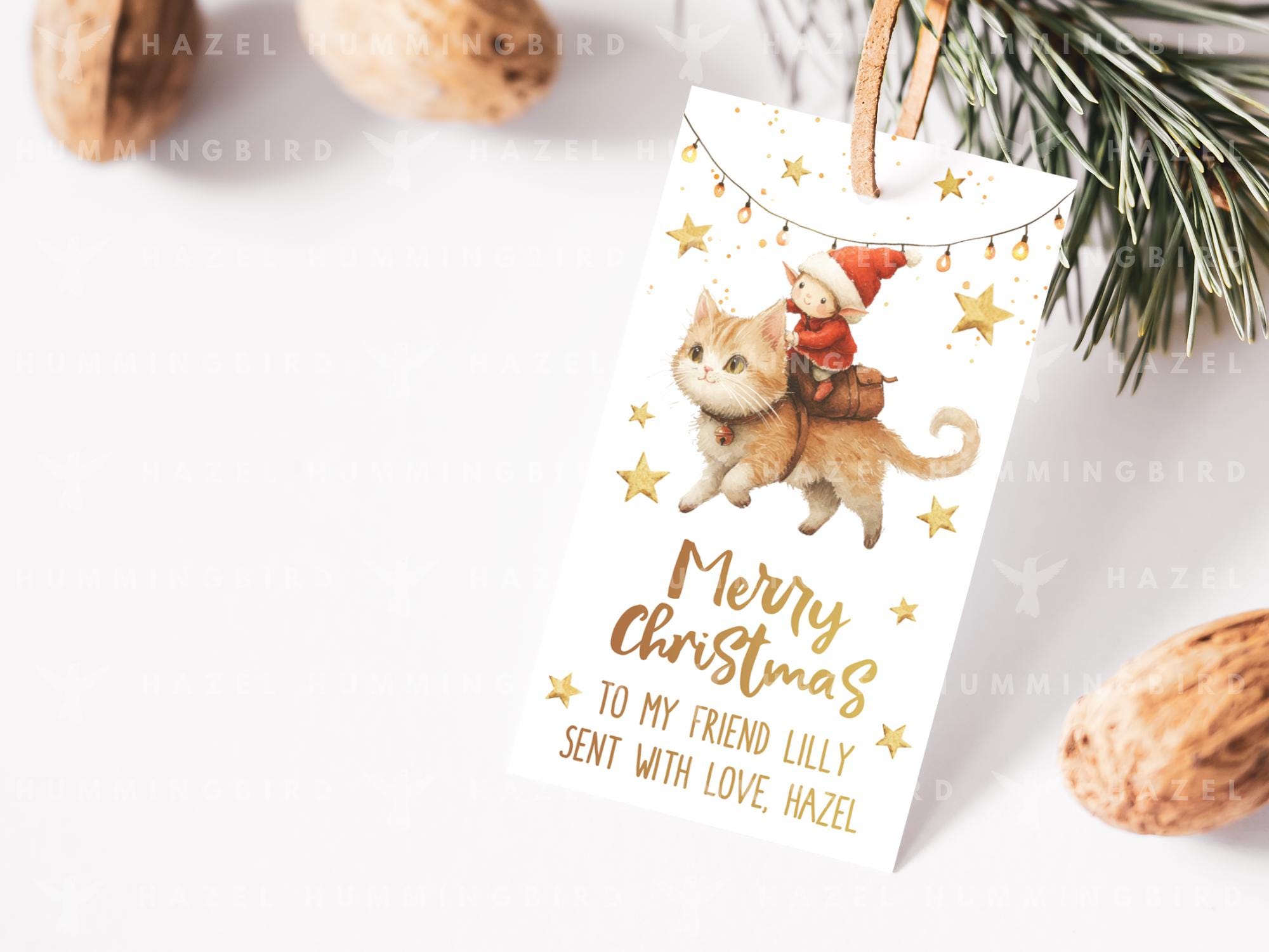 Merry Christmas Gift Tag Whimsical Christmas Elves Bundle Vol. 1 ...
