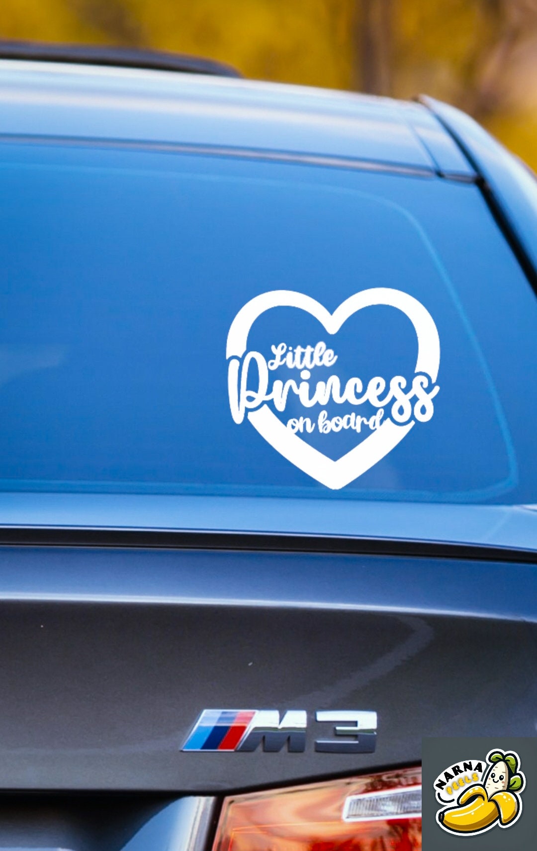 Little Princess on Board Car Vinyl Decal Sticker in Various Colours ...