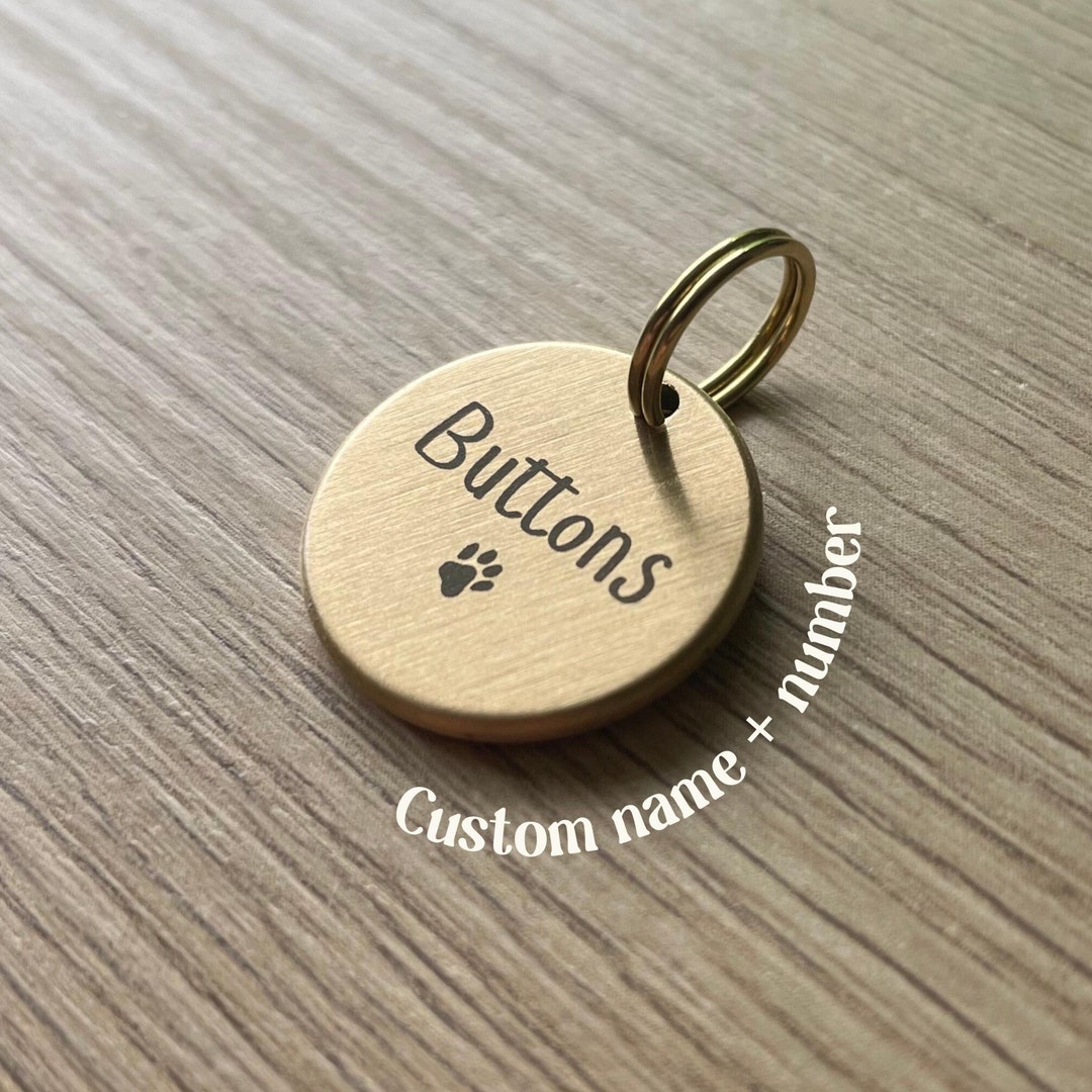 Cat Name Tag, Cat Collar Tag, Laser Engraved Pet Tag, Custom Pet Tag ...