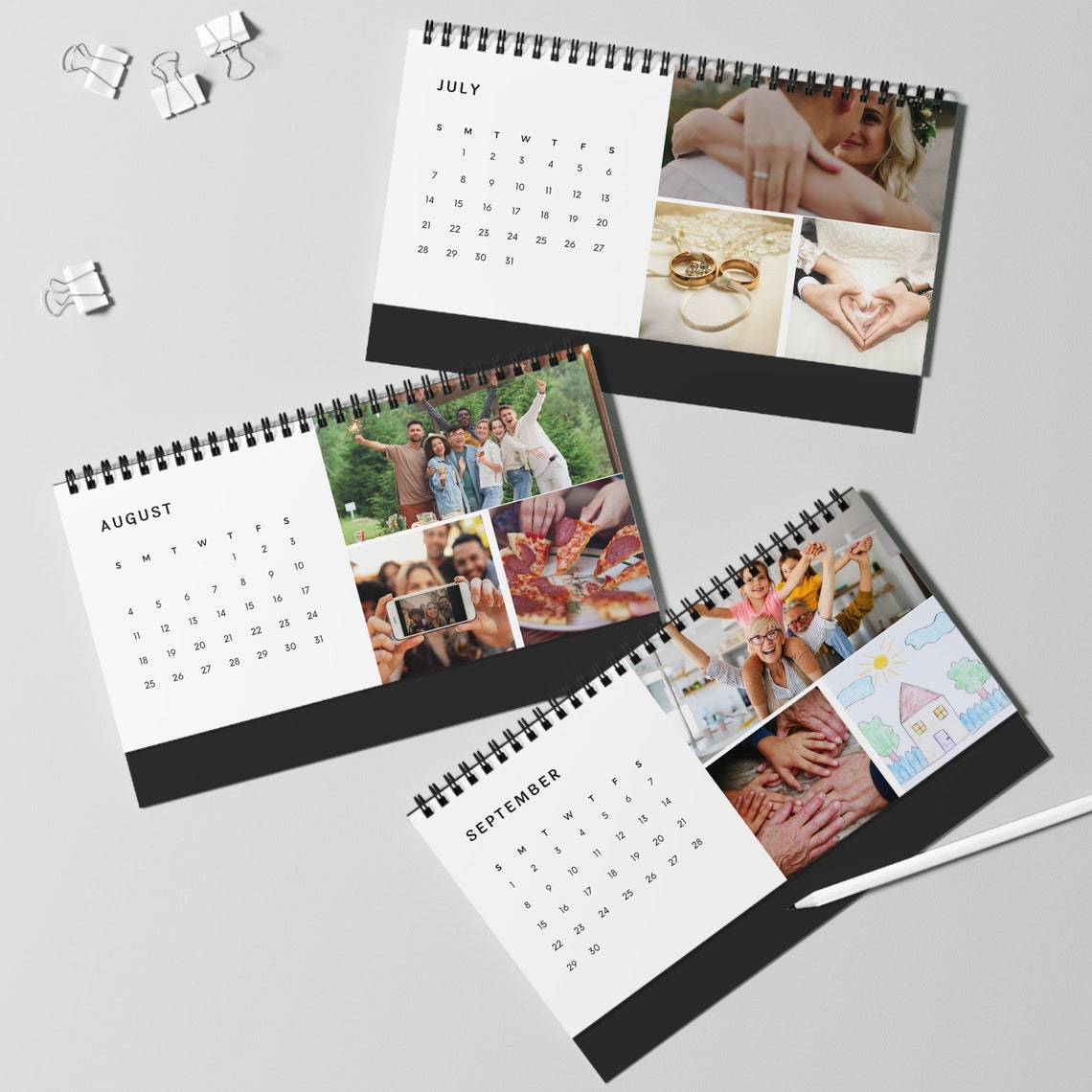 Custom Photo Calendar 2024, Personalized Calendar, 12 Month Calendar ...
