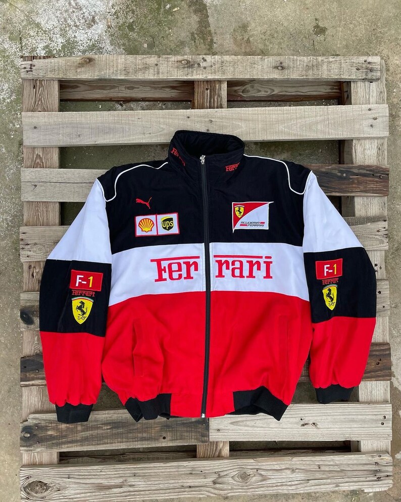Ferrari Racing Jacket F1-formula 1 Vintage Unisex-track Limited-rare ...