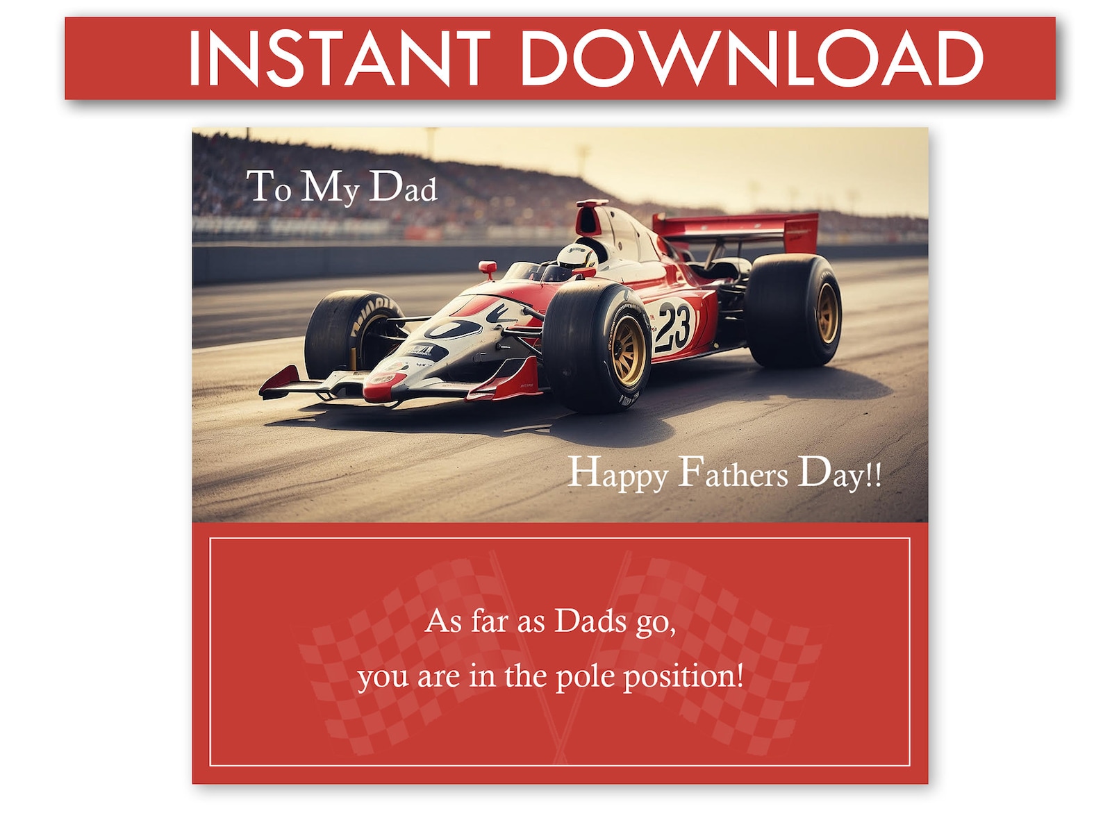 Fathers Day Card | Race Into Fathers Day With Our Fathers Day Card for ...