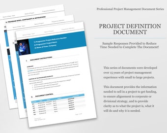 Project Scope Word Template - Etsy