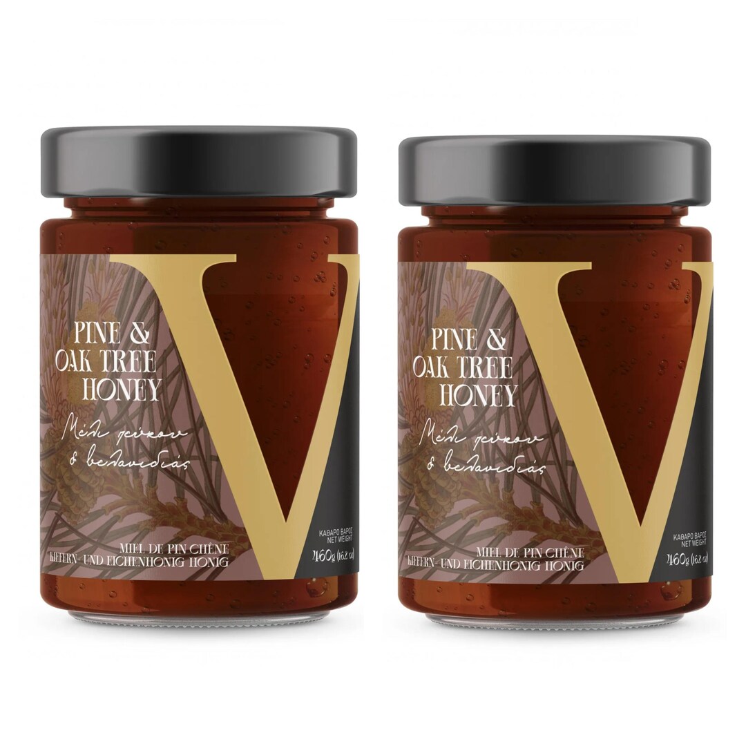 Greek Pure Pine Oak Honey,2x450g,free Ship - Etsy