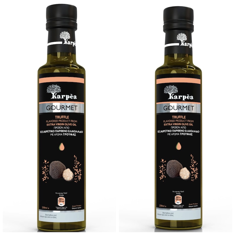 4 Pack Greek Extra Virgin Olive Oil With Truffle Flavor,gourmet Food ...