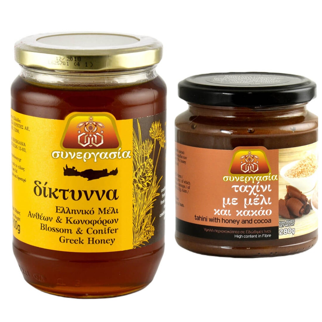 Greek Super Rare Blossom Conifer Honey Cocoa Tahini,greek Natural Honey ...