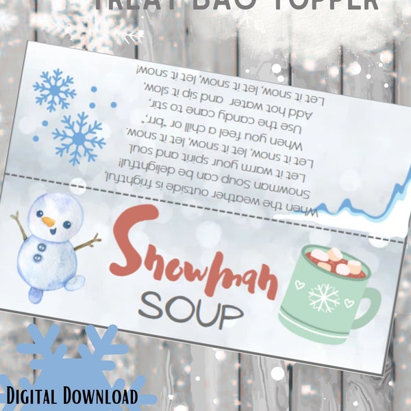 Snowman Soup - Etsy