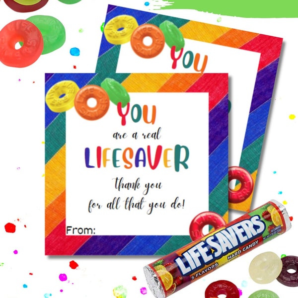 Lifesaver Thank You - Etsy