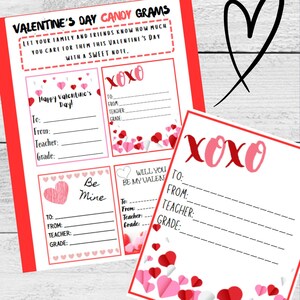 Printable Valentine's Tags, Printable Valentine's Cards, Valentine's ...