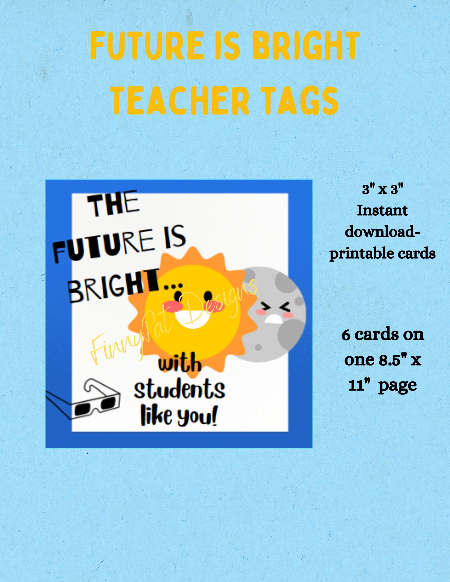 Solar Eclipse Student Gift Tags, Eclipse Teacher Tags, PTO Eclipse Tags ...