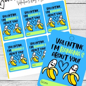 Printable Valentine's Day Tags, Printable Tags, Valentines Day Gift ...