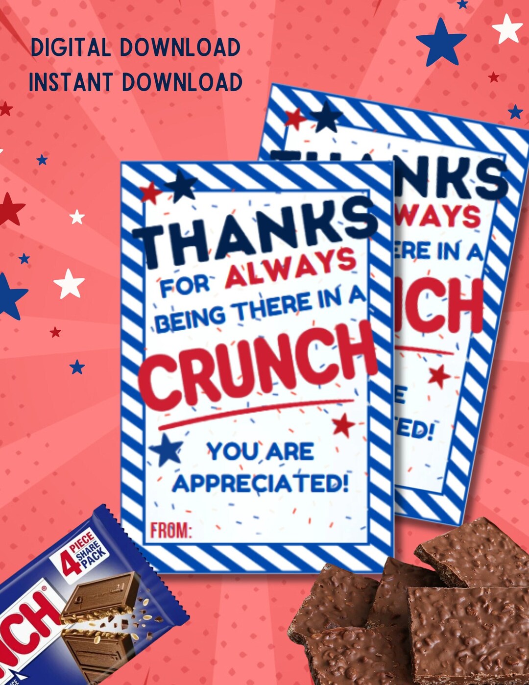 Staff Appreciation Candy Gift Tags, Teacher Appreciation Tags, End of ...