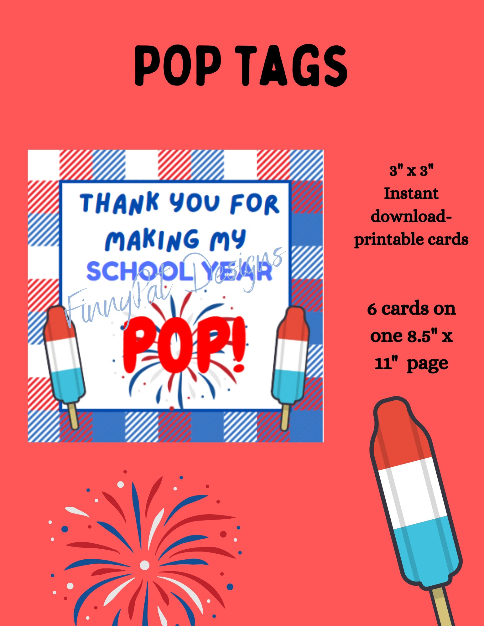Teacher Appreciation Tags, Boss Appreciation Tags, PTO Teacher Tags ...