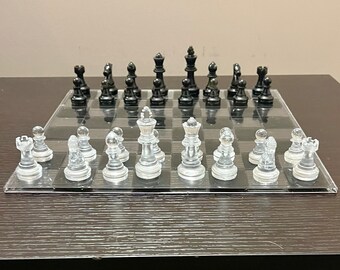 Chess Set Rules & Piece Move Strategy Cheat Sheet Laminated 11x17 Double Sided Chess Board Set ...