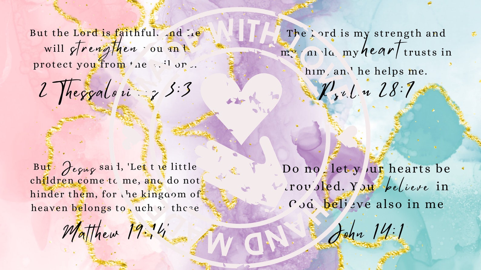 Printable Watercolor Scripture Cards | Bible Quotes Cards for Kids and ...