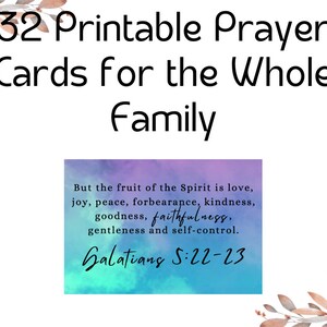 Printable Watercolor Scripture Cards | Bible Quotes Cards for Kids and ...