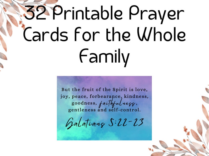 Printable Watercolor Scripture Cards | Bible Quotes Cards for Kids and ...