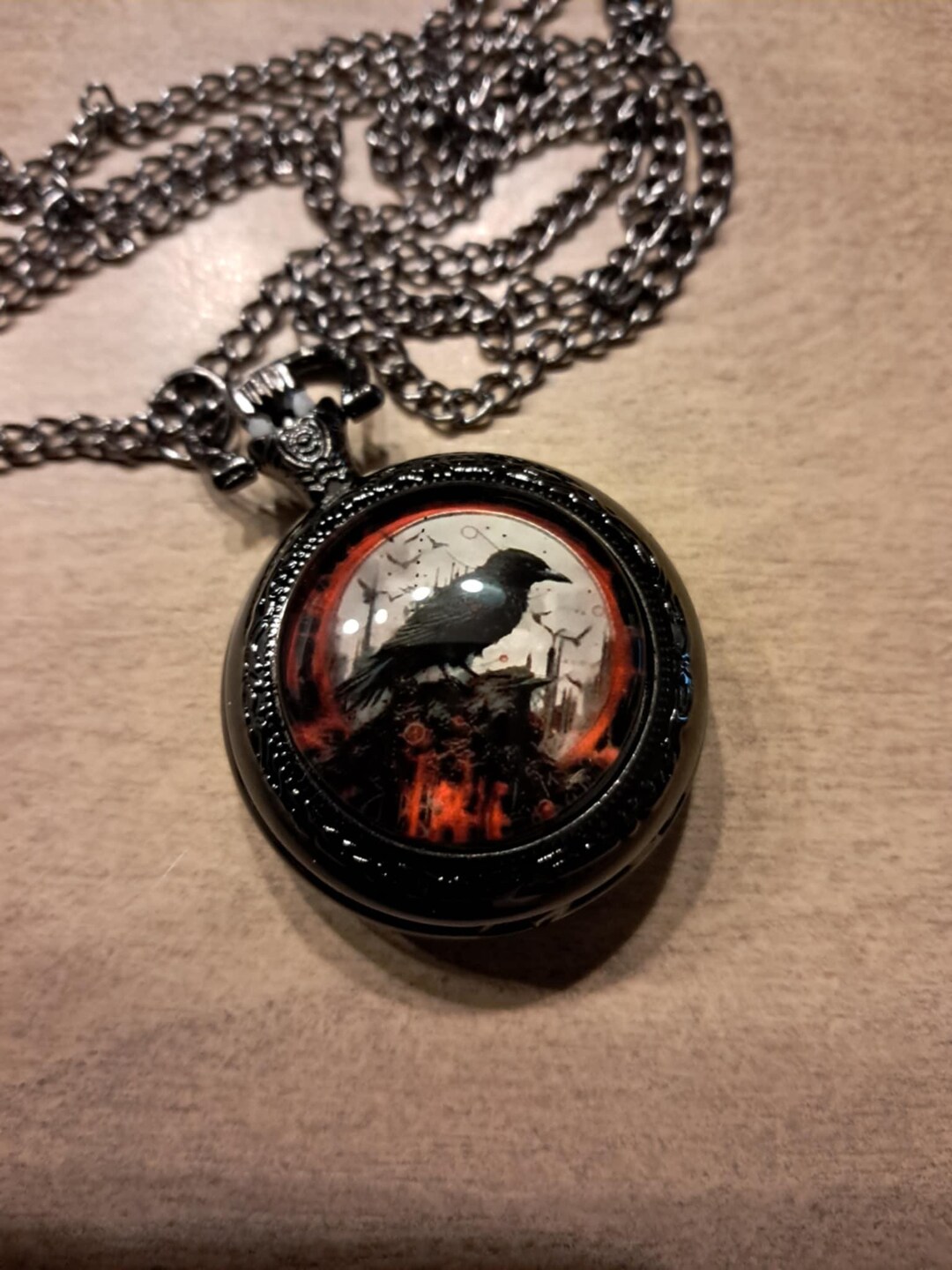 Blood Raven Pocket Watch - Etsy