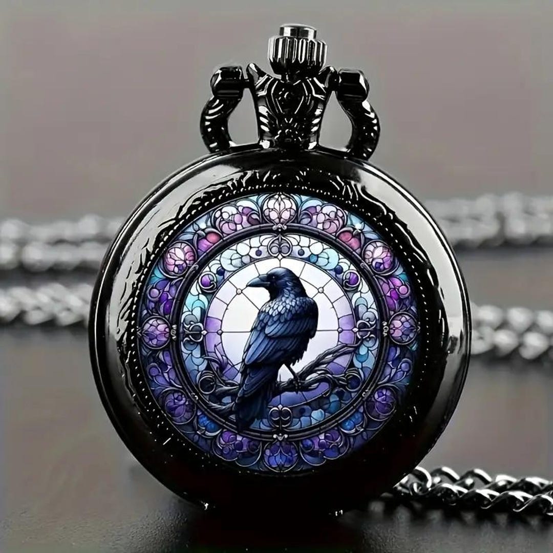 Raven Pocket Watch - Etsy