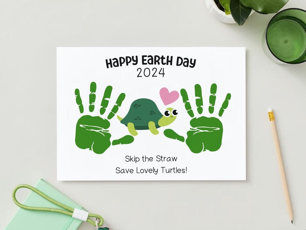 Earth Day Handprint Craft for Kids, Children, Toddler, Baby, Art for ...