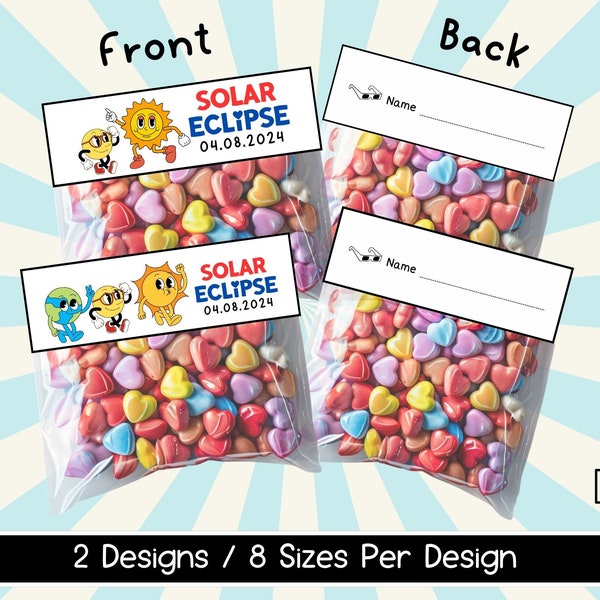 Candy Bag Toppers - Etsy