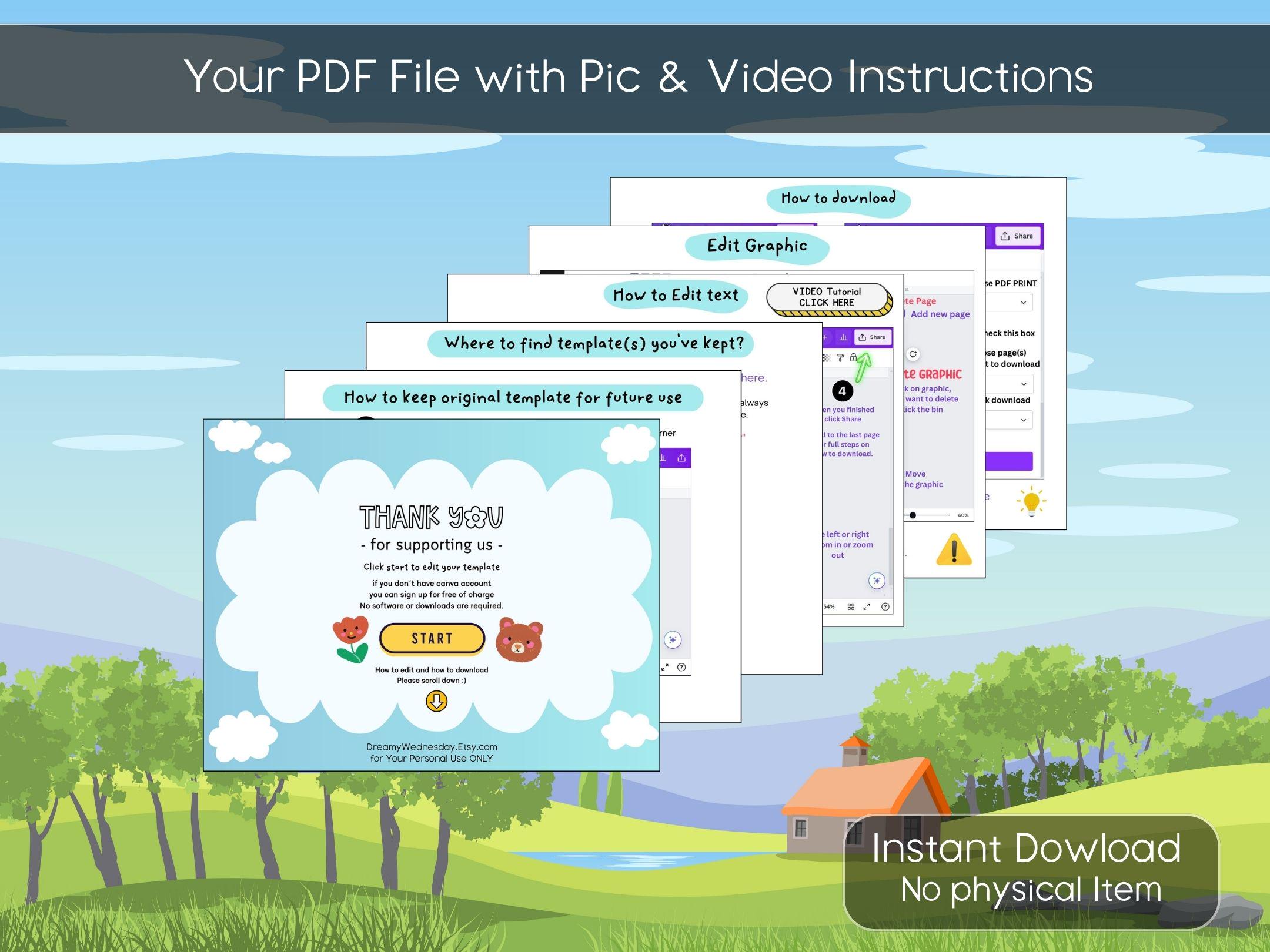 Editable Back to School Open House Flyer Template (PDF) - Etsy