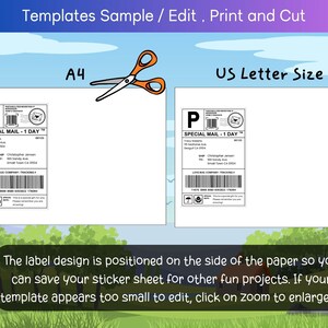 Editable Prank Shipping Label Template: Fun Gift Box Label (4x6 ...